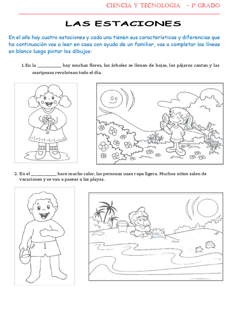 14-12-22 FICHA Ciencia - Las-Estaciones | PDF