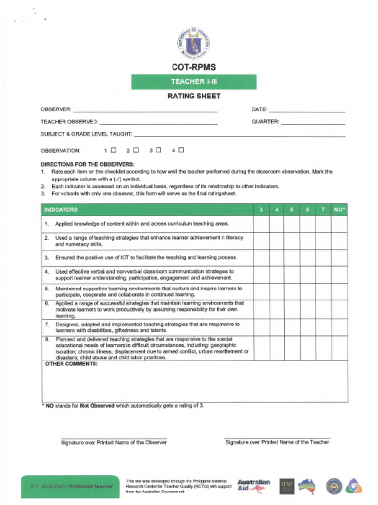 Cot 24-25 | PDF