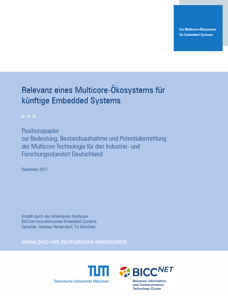 BICCnet Positionspapier Multicore Oekosystem | PDF