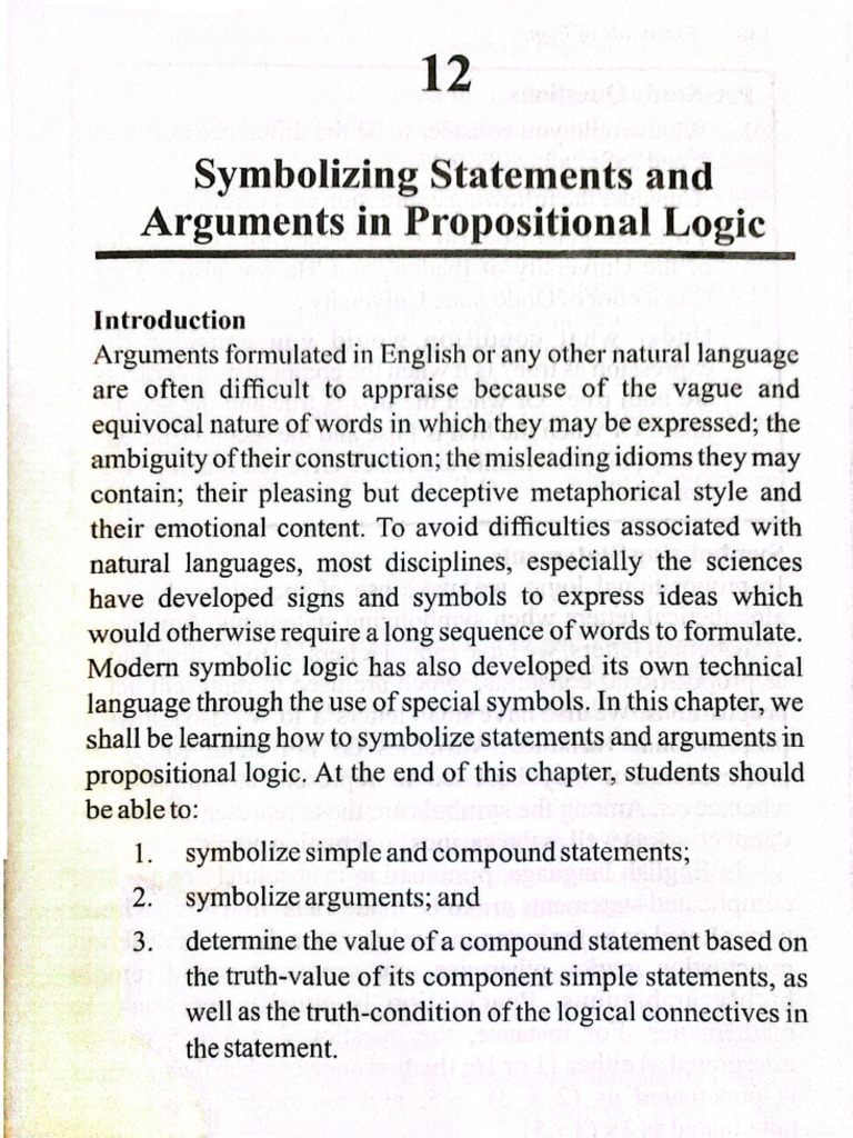 Chapter 12 of Essential Logic | PDF