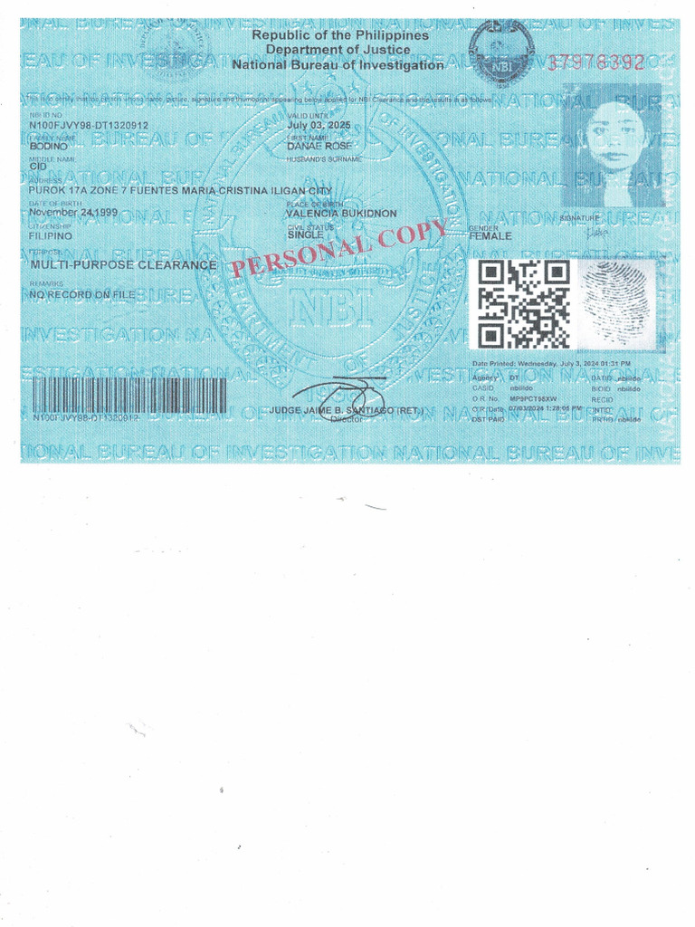 Nbi For Maam Danae | PDF