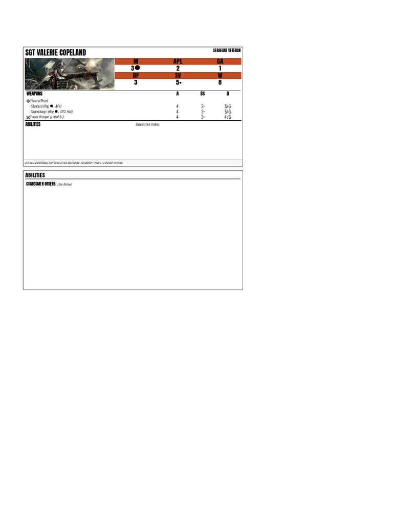 Roster | PDF | Ballistics | Projectile Weapons