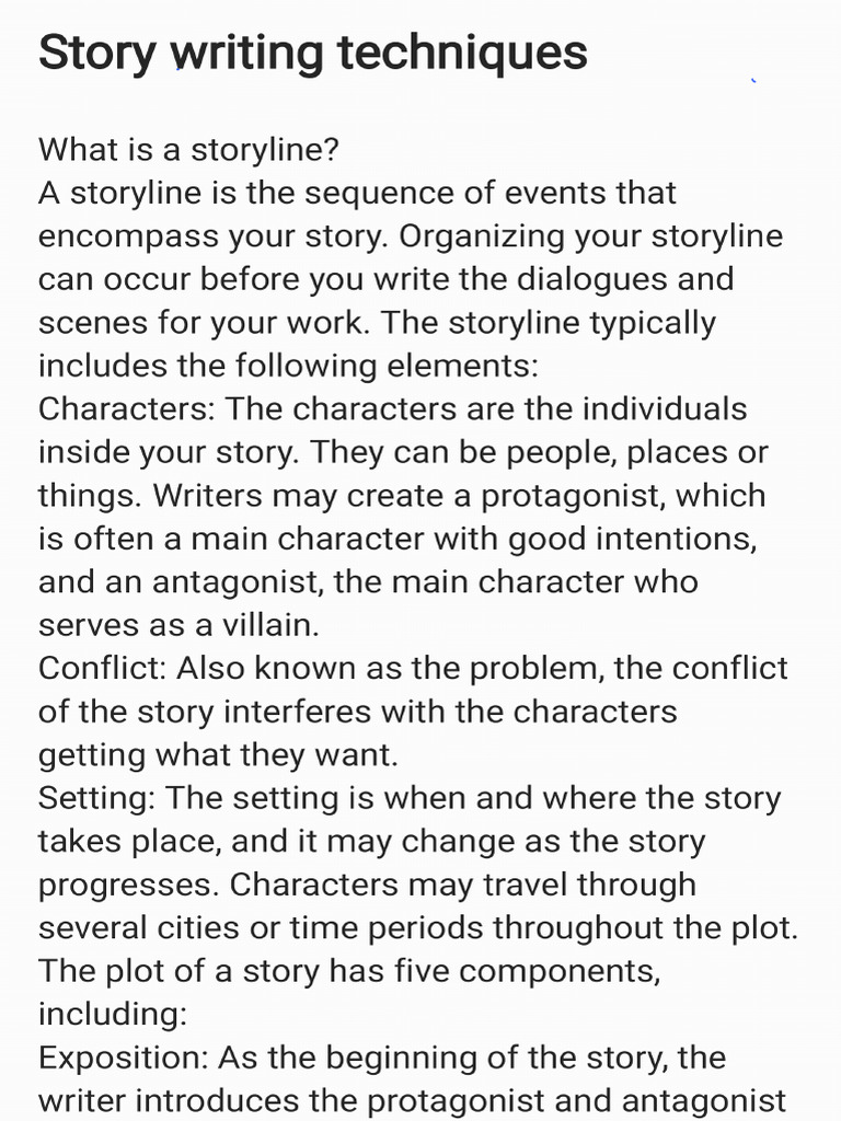 Story Writing | PDF