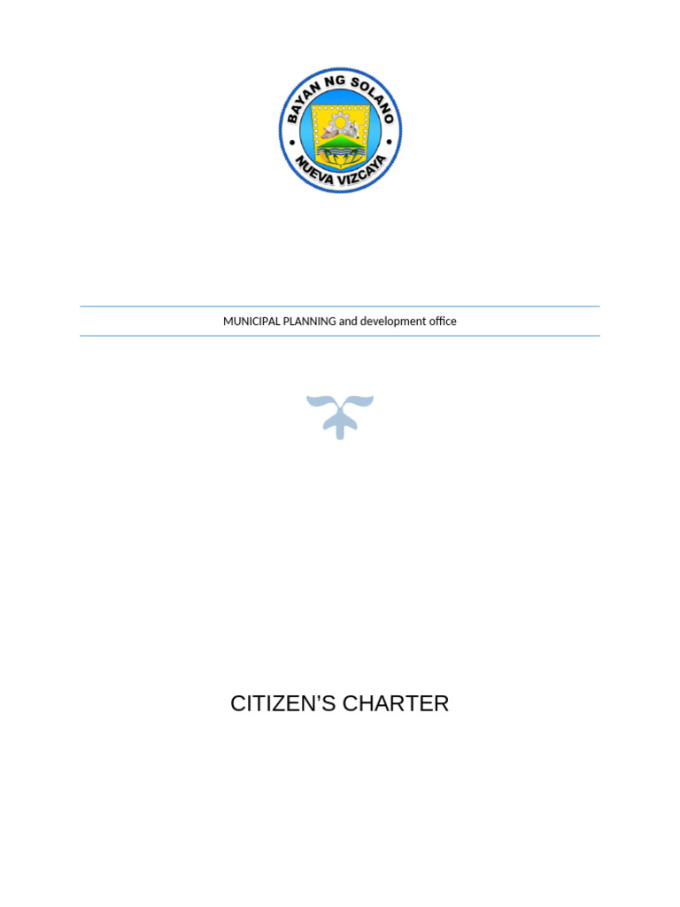 Citizenss Charter MPDO SAMPLE | PDF