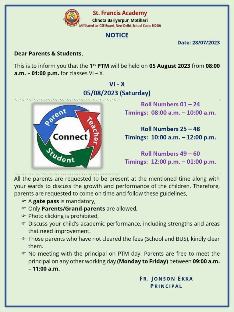 PTM Notice (VI-X) | PDF