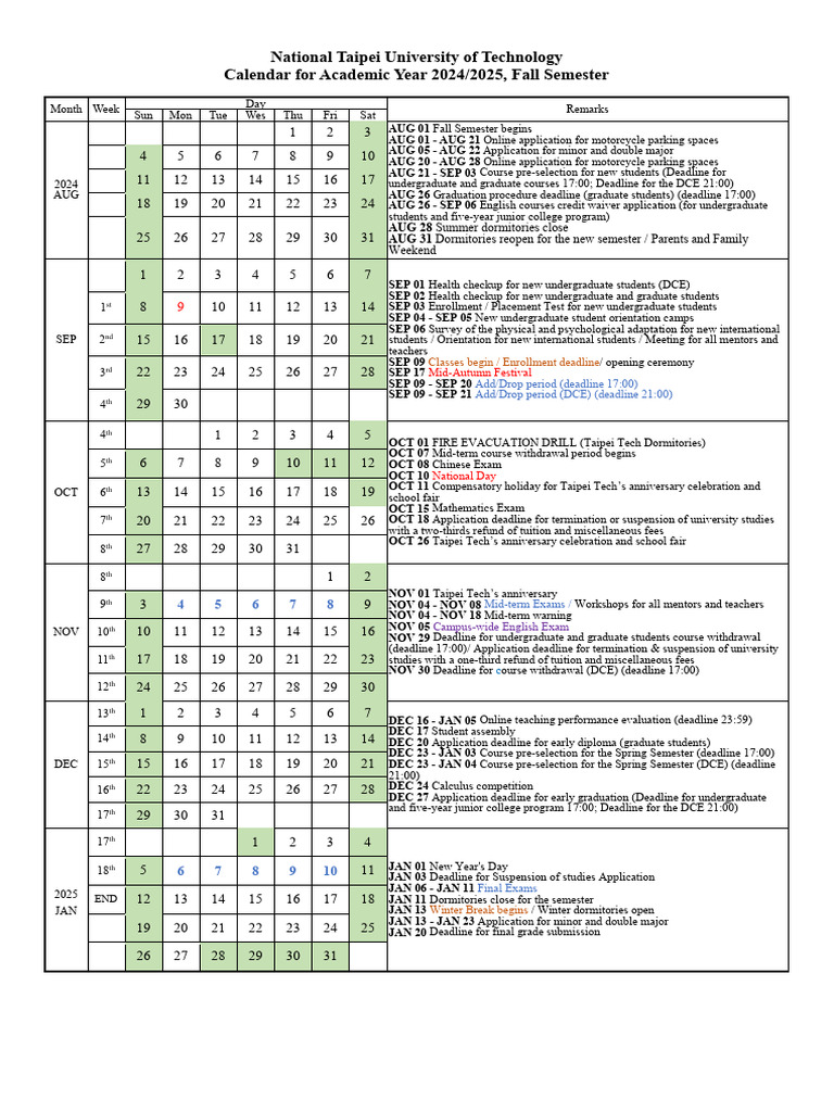 Academic Calendar 20242025 | PDF