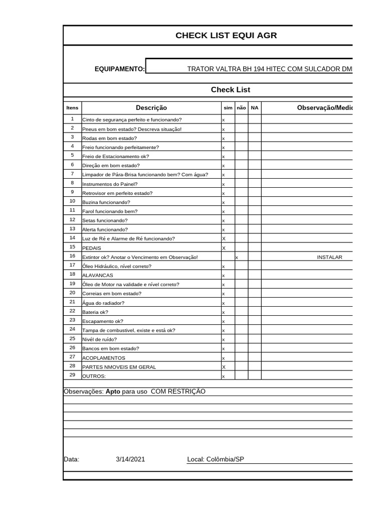 Trator BH 194 Hitech Com Sulcador DMB | PDF