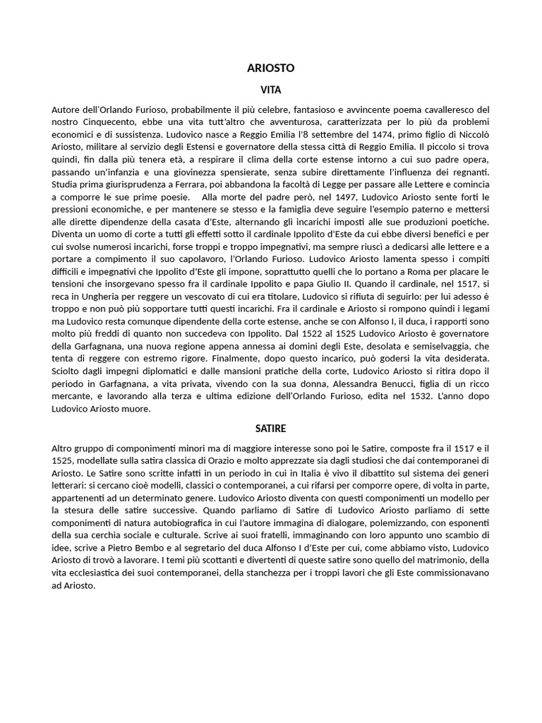 Ariosto | PDF