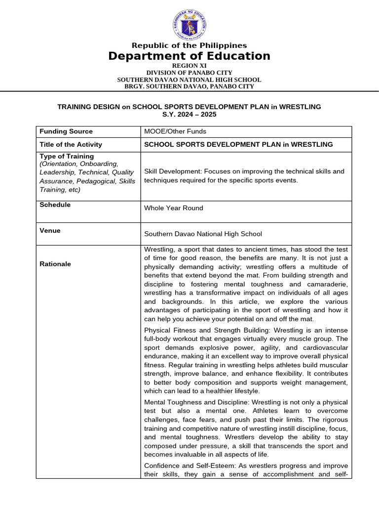 ACTIVITY-DESIGN - Wrestling2 | PDF