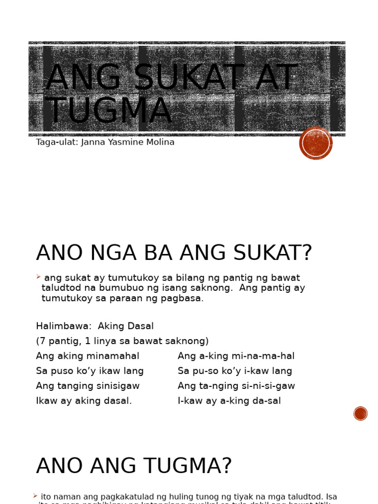 Ang Sukat at Tugma | PDF