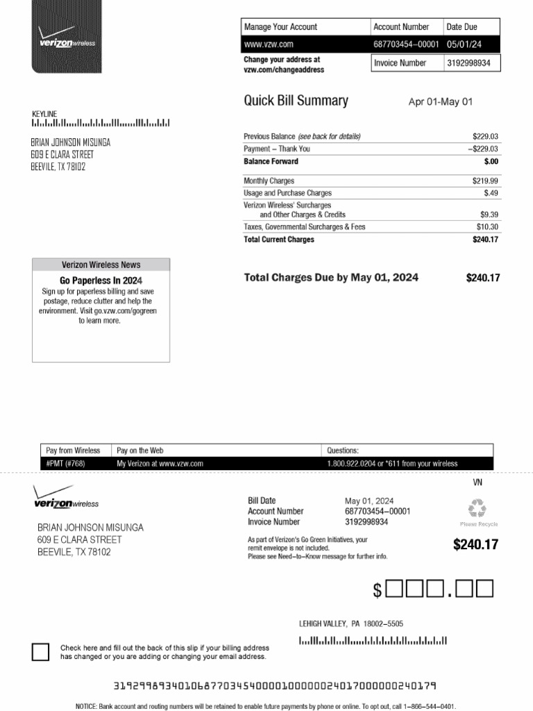 Verizon Phone Bill May (1) | PDF