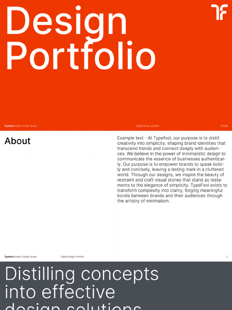 DesignPortfolio Template. | PDF