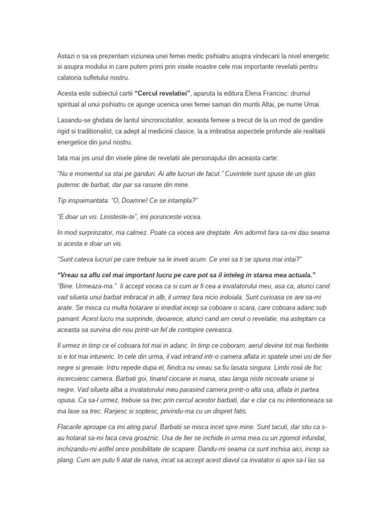 Cartea-Cercul Revelatiei | PDF