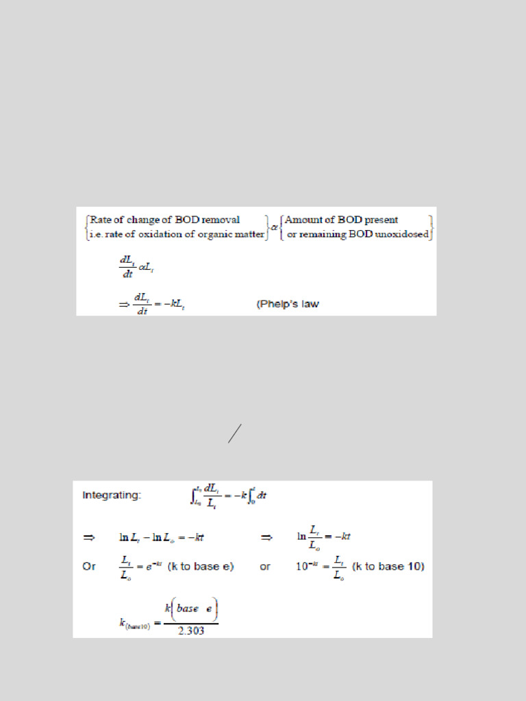 BOD Kinetics | PDF