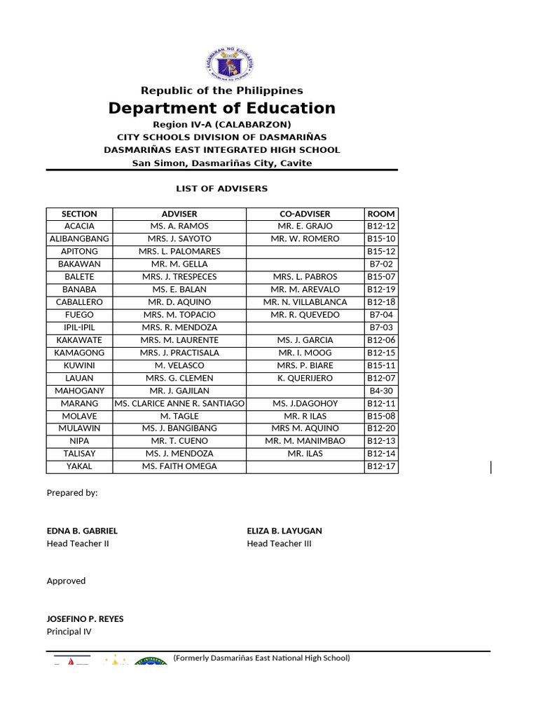 Grade 9 Schedule 2024 2025 Matatag | PDF