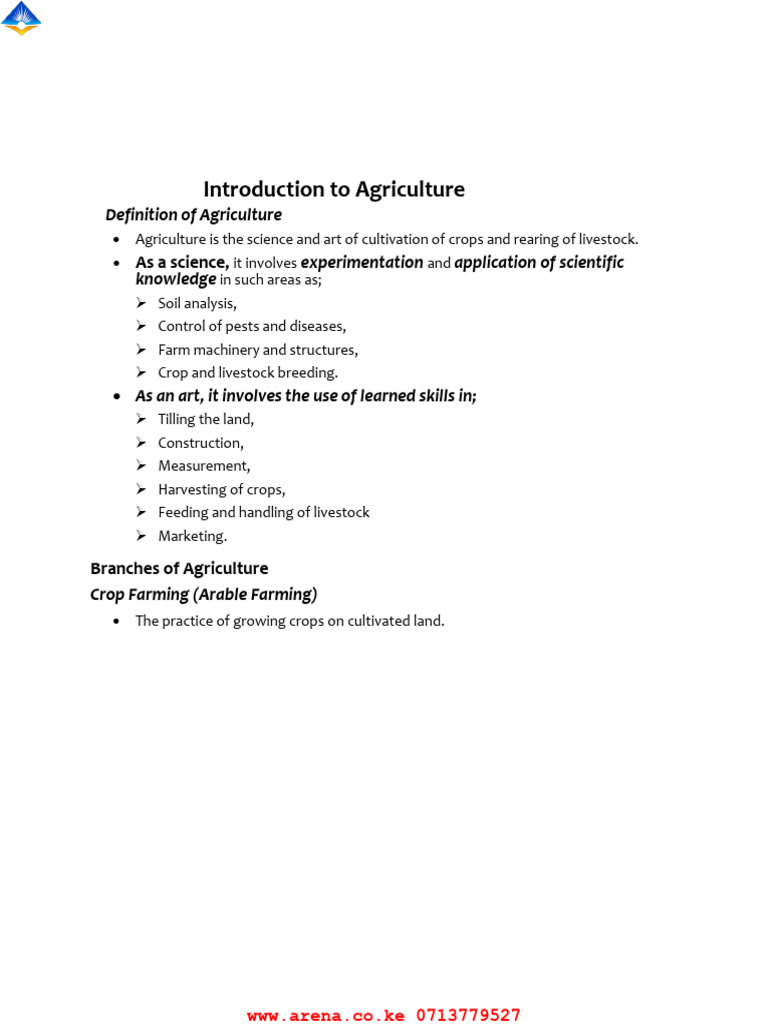 Agriculture Notes Paper 2 | PDF