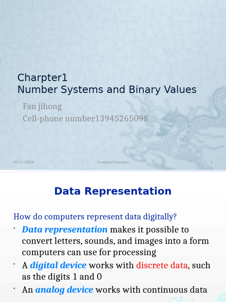 1-Digital Data Representation | PDF