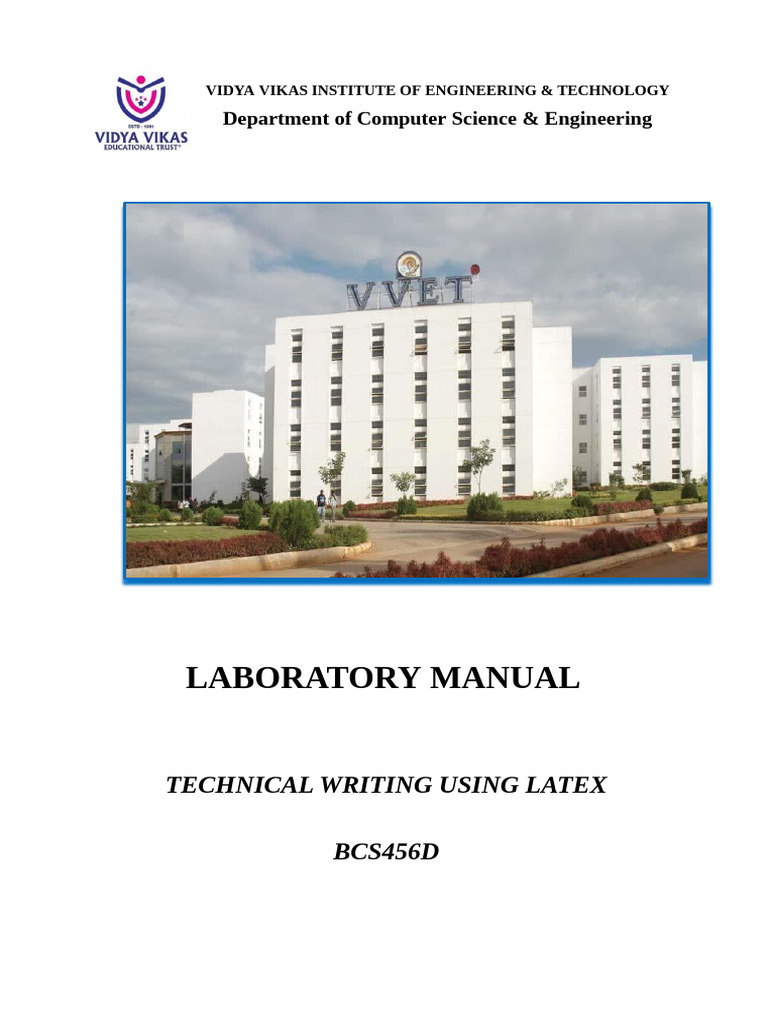 Technical Writing Using Latex LabManual | PDF