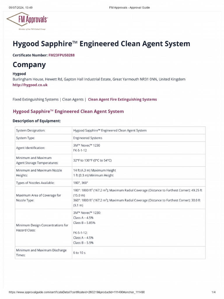 Hygood_FM Approvals - Approval Guide | PDF
