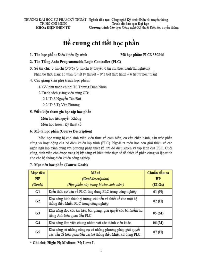 PLCS 330846 - Dieu Khien Lap Trinh - VN | PDF