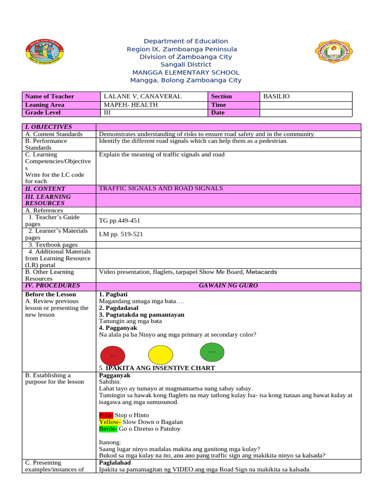 Grade 3 Cot Mapeh q4 (1) | PDF
