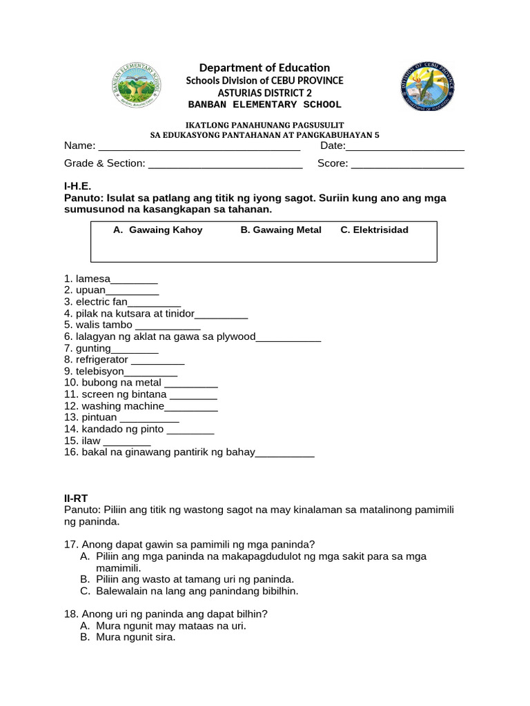 PT - Epp 5 - Q3 | PDF | Career & Growth