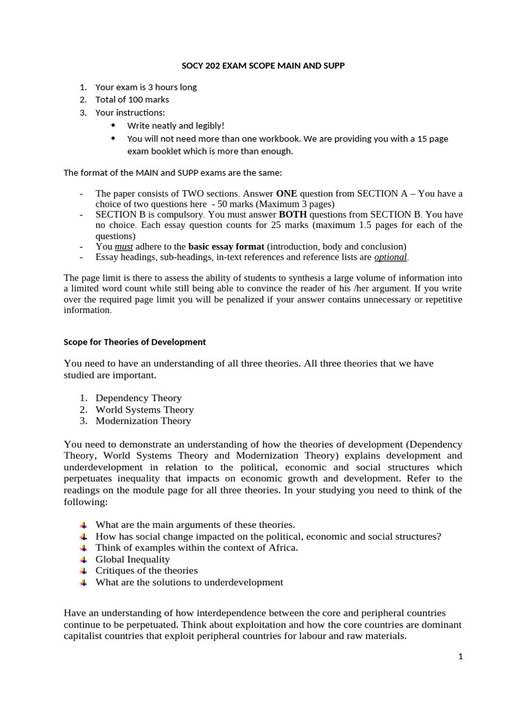 Exam Scope | PDF