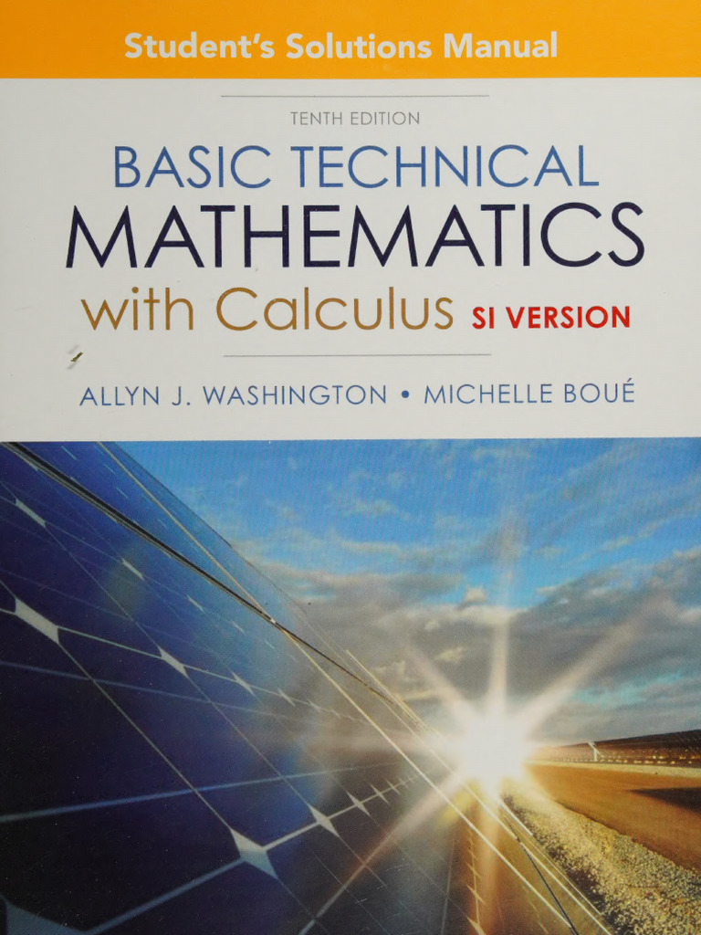 Allyn J Washington - Student Solutions Manual For Basic Technical ...