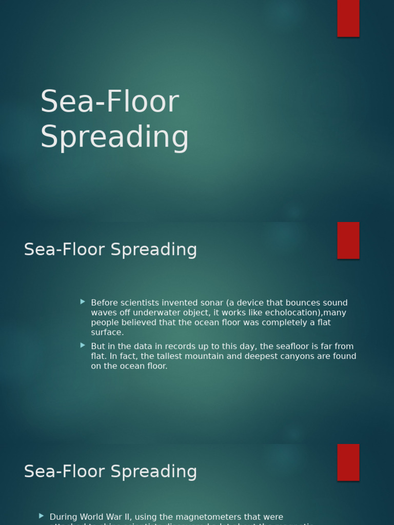 Seafloor Spreading Final | PDF