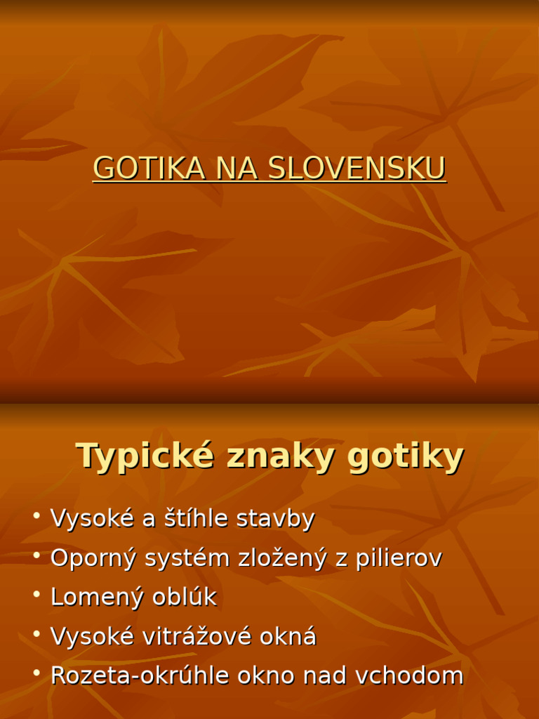 Gotika Prezentacia | PDF