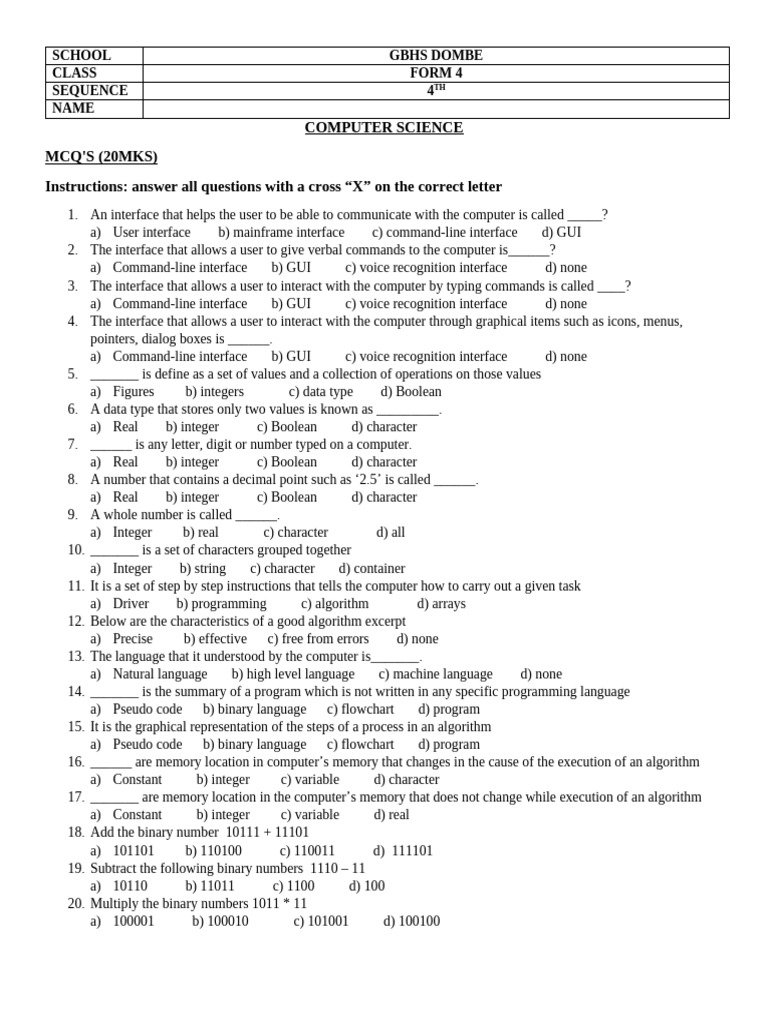 f4 Test | PDF