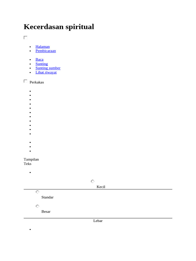Kecerdasan Spiritual | PDF