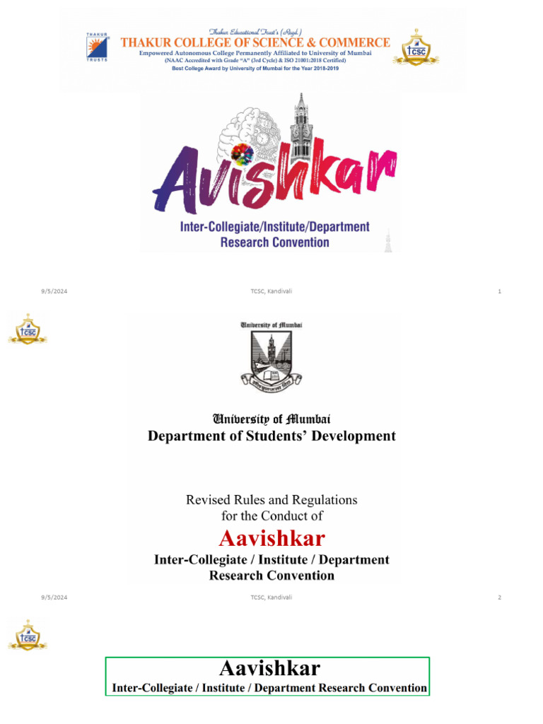 Aavishkar TCSC 2024-25 | PDF