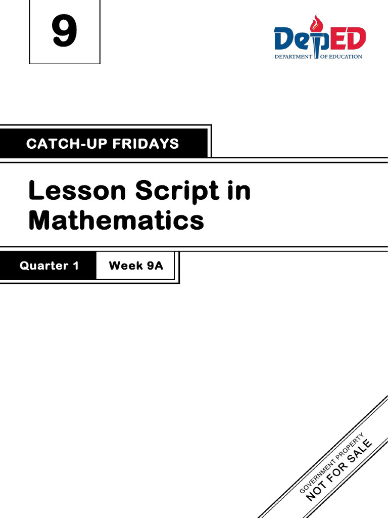 CO-2024-LS-Grade 9-CUF - Math-Q1-W9A-RHVP | PDF | Quadratic Equation | Teaching Methods & Materials