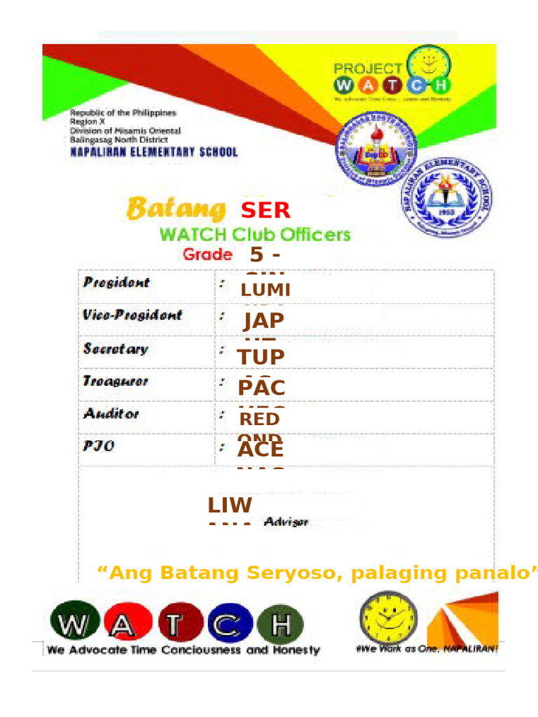 Ser Yo: 5 - Sin Jap Uz, Pac Hec Tup As, Ace Nas | PDF