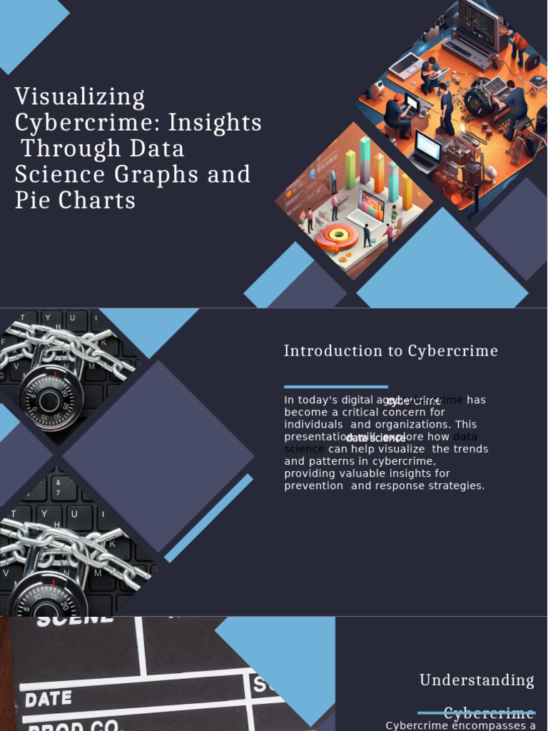 Slidesgo Visualizing Cybercrime Insights Through Data Science Graphs and Pie Charts ...