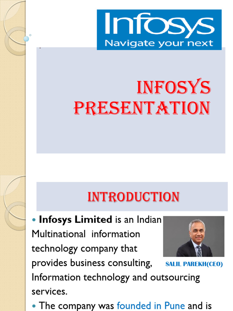 Infosys Presentation | PDF