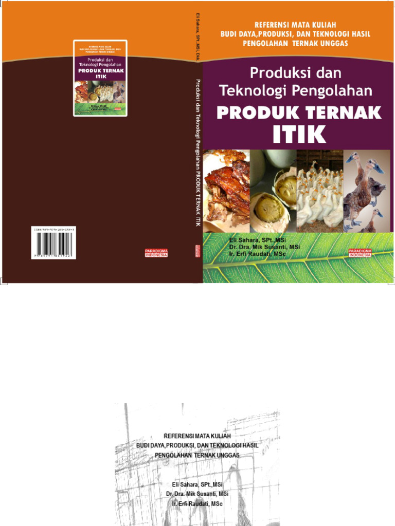 Produksi dan Teknologi Pengolahan Produk Ternak Itik | PDF