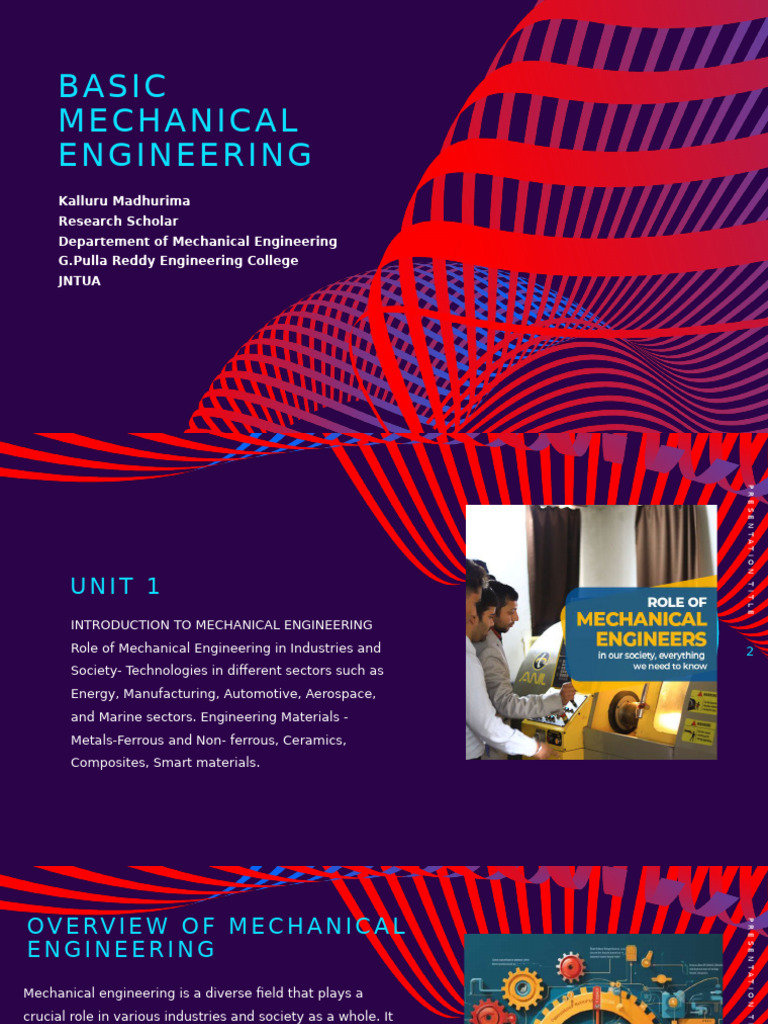 Basic Mechanical Engineering | PDF
