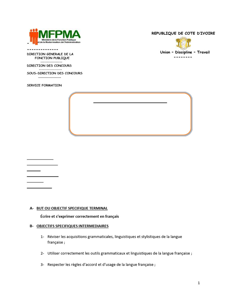 Syllabus Mise Au Net 2024 | PDF