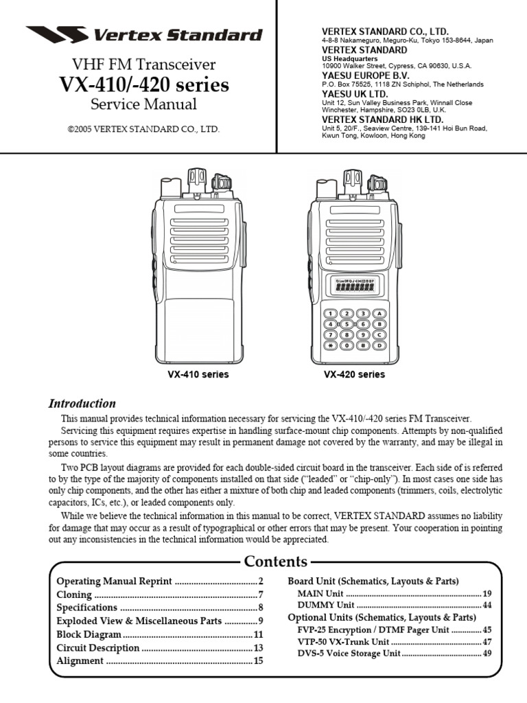 VX-410_420_VHF | PDF