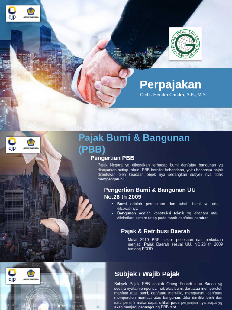 Materi Pajak - SESI 13 - PBB | PDF