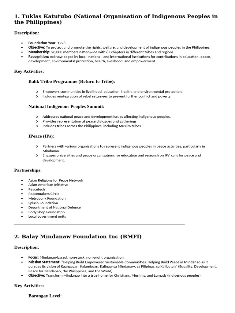 NOTES - PHILIPPINE INDIGENOUS COMMUNITIES AND PEACE STUDIES-Evolution ...