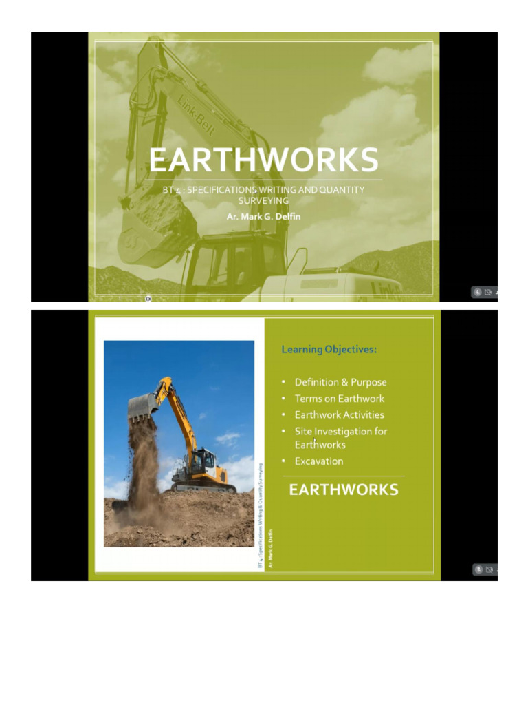 EARTHWORKS | PDF
