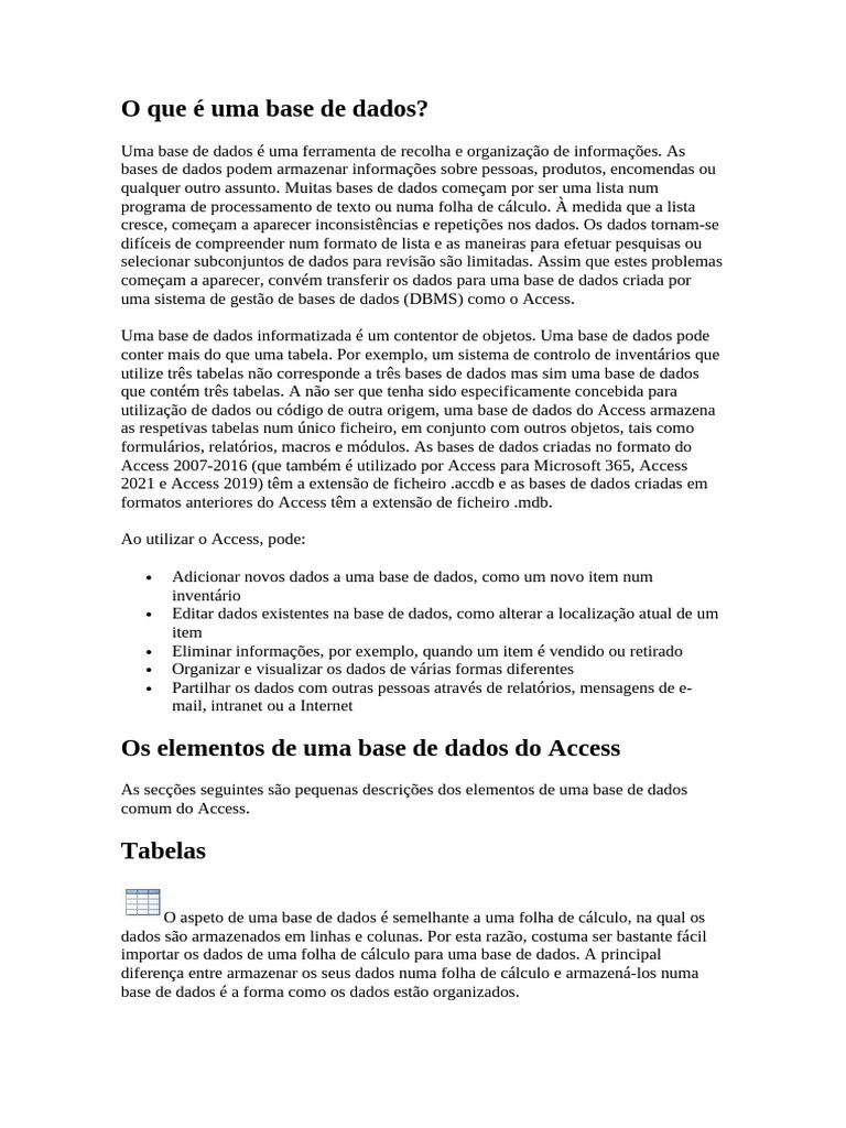 Base de Dados 1 | PDF