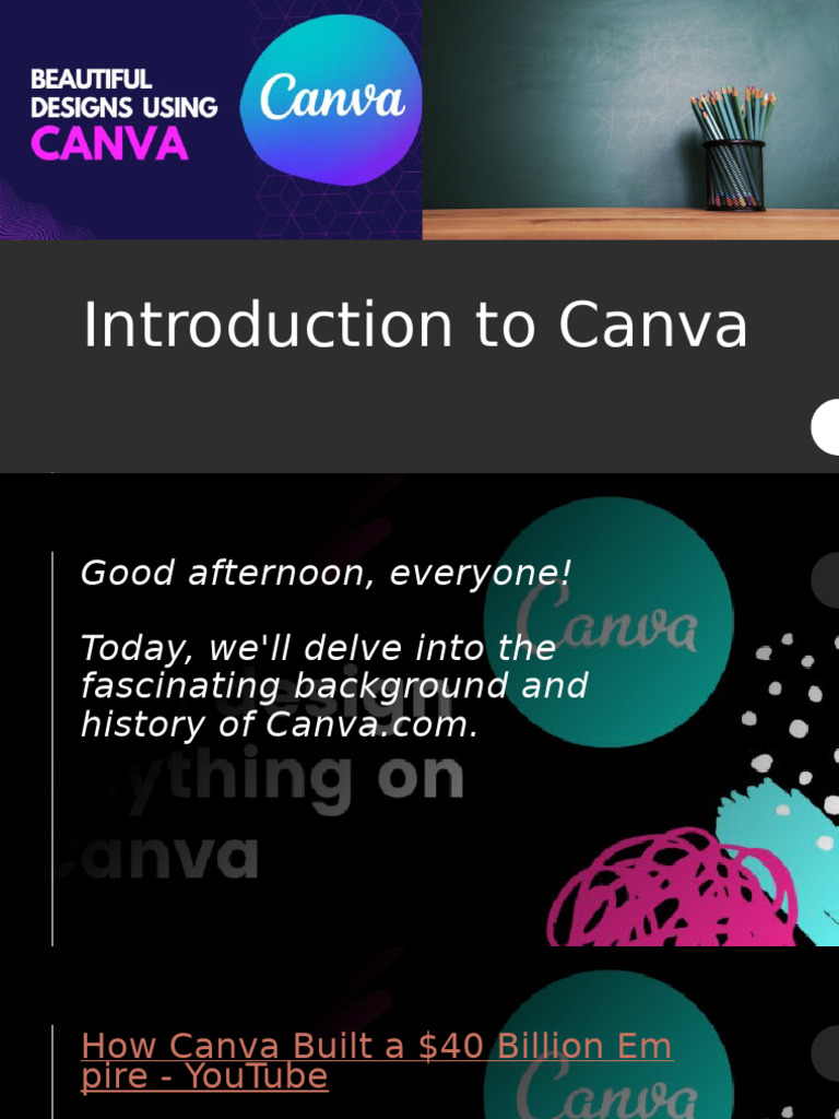 History and Impact of Canva | PDF