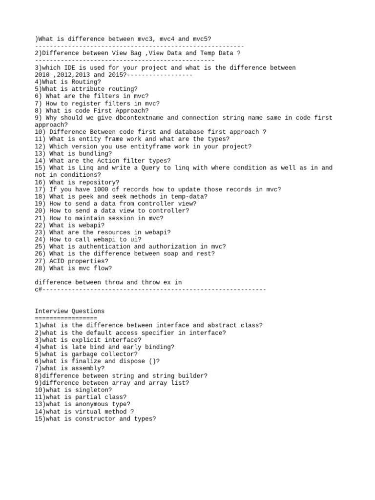 IBM Interview Questions (1) | PDF