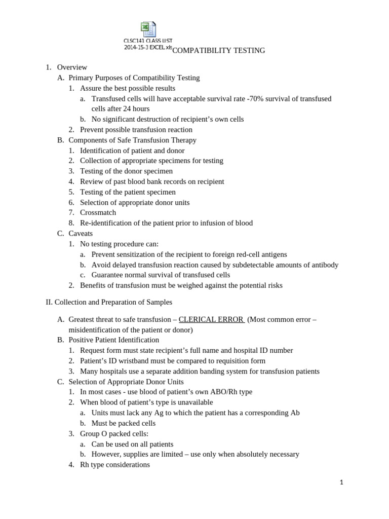 Compatibility Testing | PDF | Blood Type | Blood Transfusion Compatibility Testing | PDF | Blood Type | Blood Transfusion