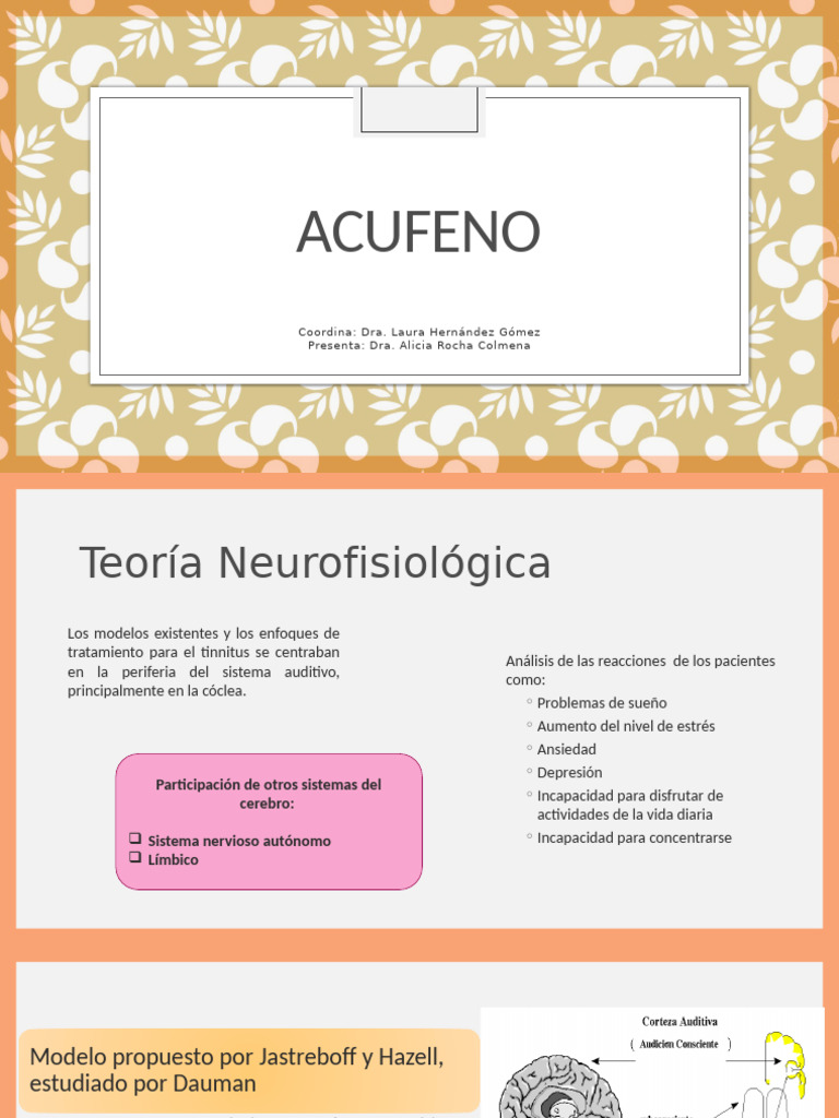 Acufeno Presentacion | PDF | Tinnitus | Fobia