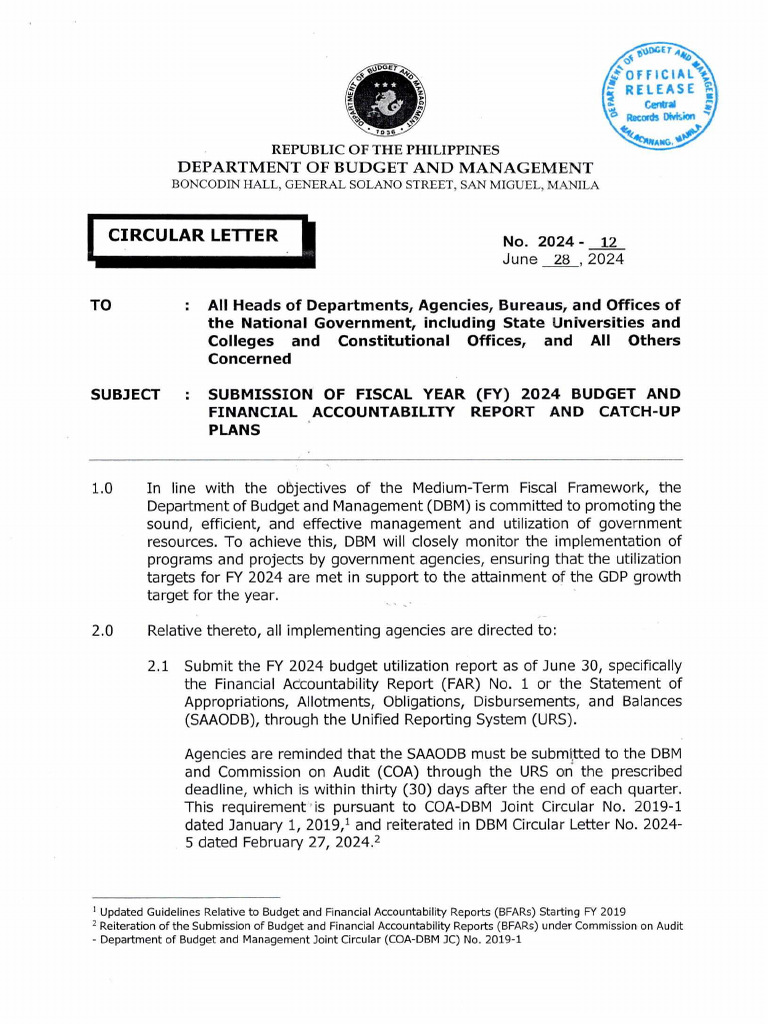 CIRCULAR-LETTER-NO-2024-12 | PDF